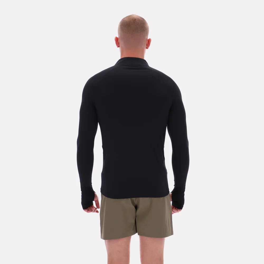 Camiseta Training | Rocky Ls 3/4 Zip Muscle Tee | Hombre - Reebok Colombia